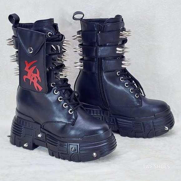 Anthony Wang | Shoes | Anthony Wang Blackest Night Cyber Punk Goth Mid ...